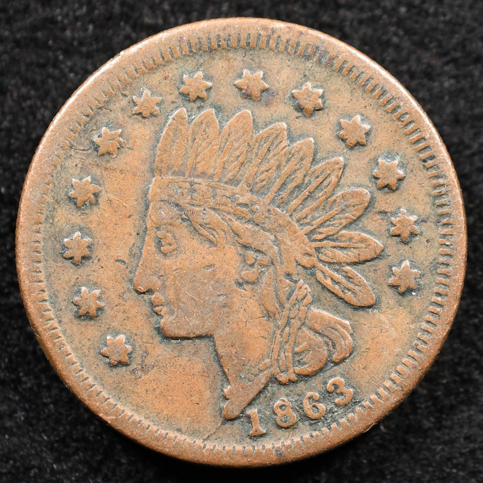 United States Civil War Token Grocer Buffalo 1863, Token, Coin, Inv# ...