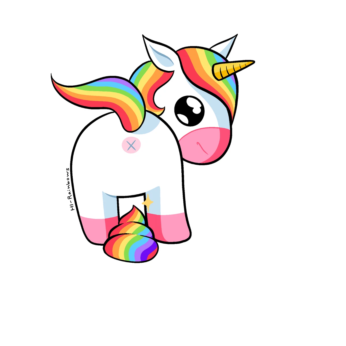 Rainbow Poop Unicorn
