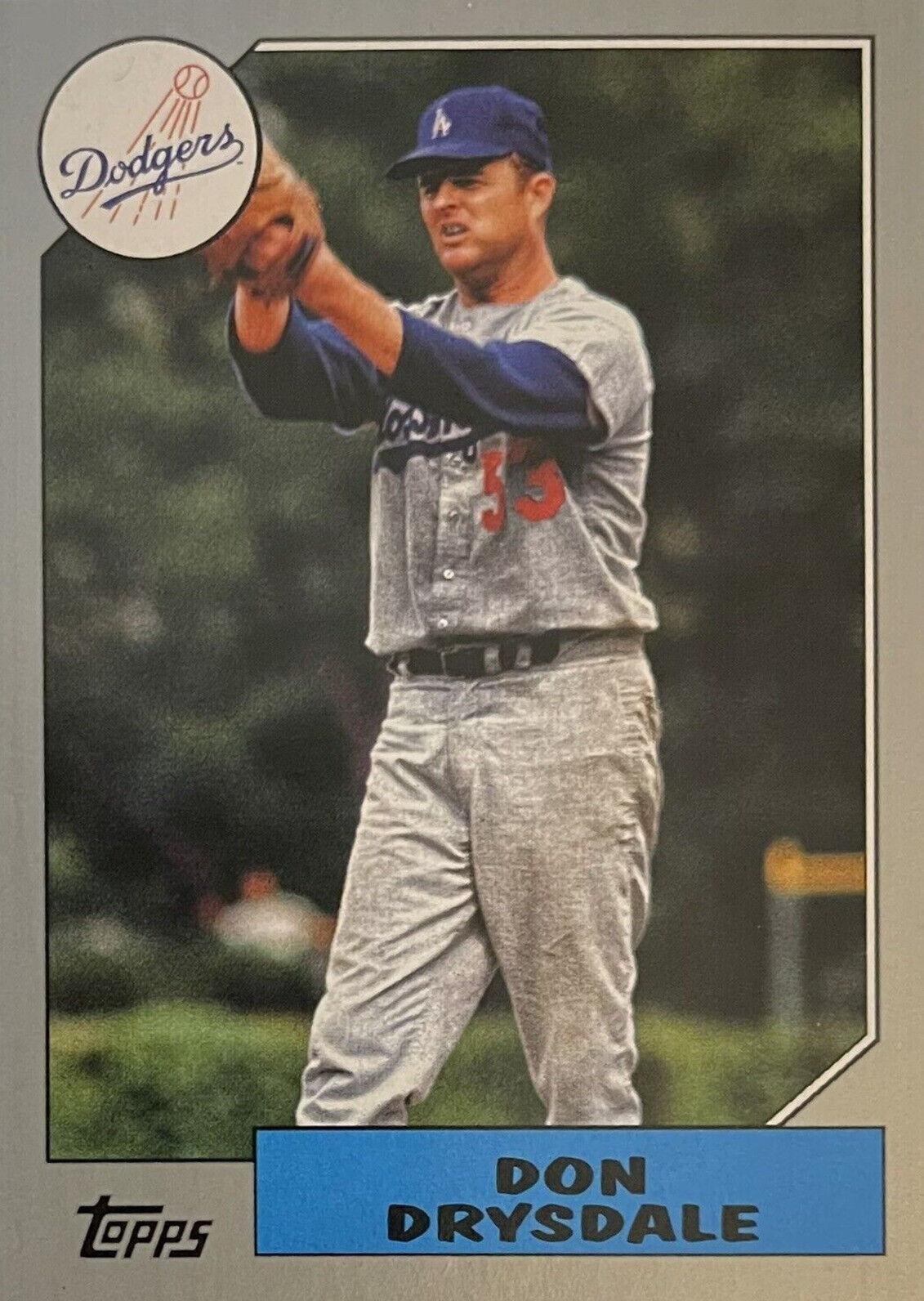 2022 Topps Archives - 1987 Topps Design Don Drysdale #278 Silver /99 ...