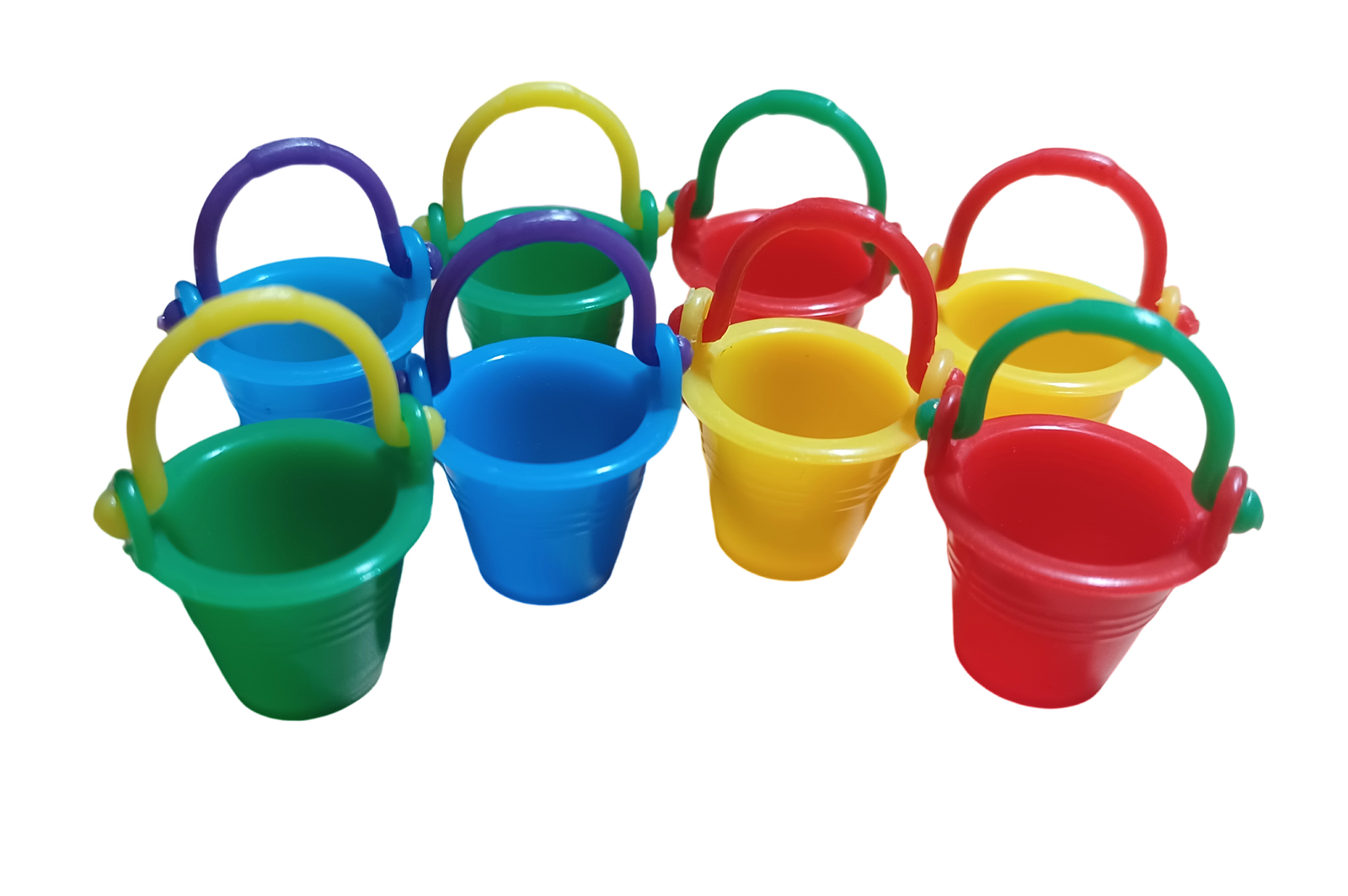 Miniature Dollhouse Fairy Garden Set of 8 Plastic Beach Pails - Buy 3 ...