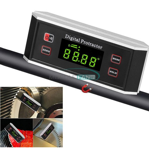 Digital LCD Inclinometer Level Box Protractor Angle Finder Bevel Gauge ...