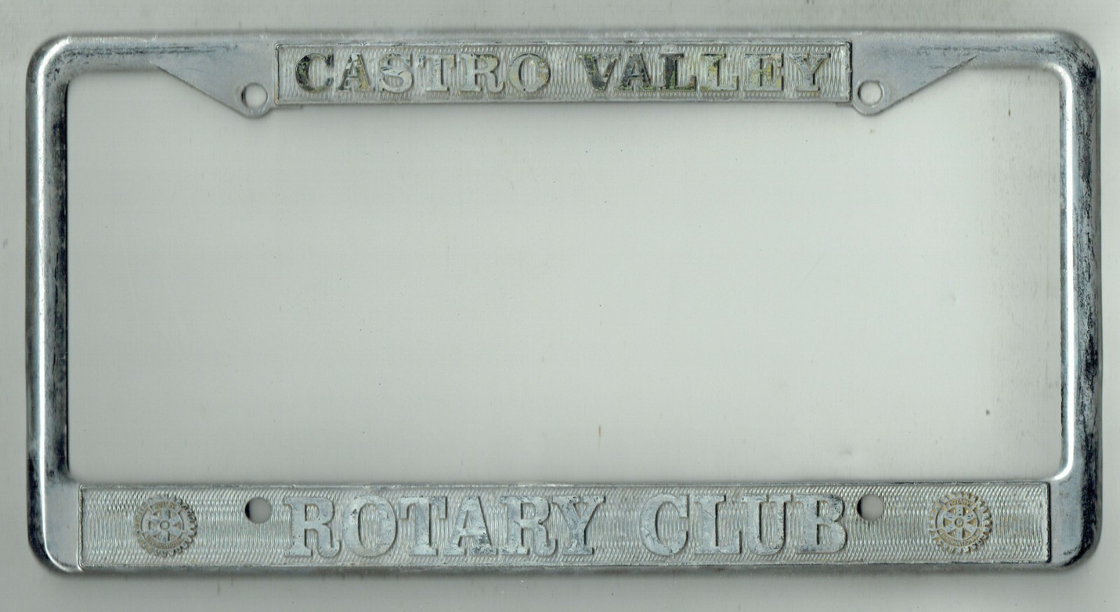 RARE Castro Valley California Rotary Club Vintage Dealer License Plate ...