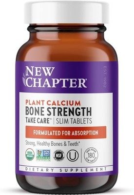 New Chapter Bone Strength Take Care Plant Calcium, 180 slim tablets ...