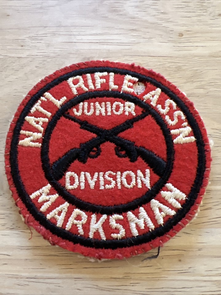 Vintage "National Rifle Association Junior Division Marksman" Patch | eBay