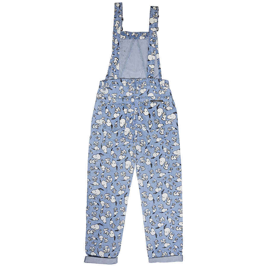 Eleven Paris Light Blue Peanut Snoopy Overalls, Size 12Y | eBay