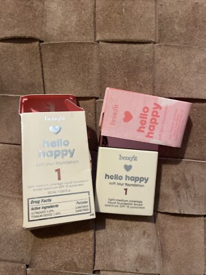 Benefit Hello Happy Soft Blur Foundation Makeup Light Medium Coverage ...