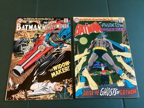 Lot: Brave and The Bold #87 & #89 (DC 1970) Batman Wonder Woman Phantom ...