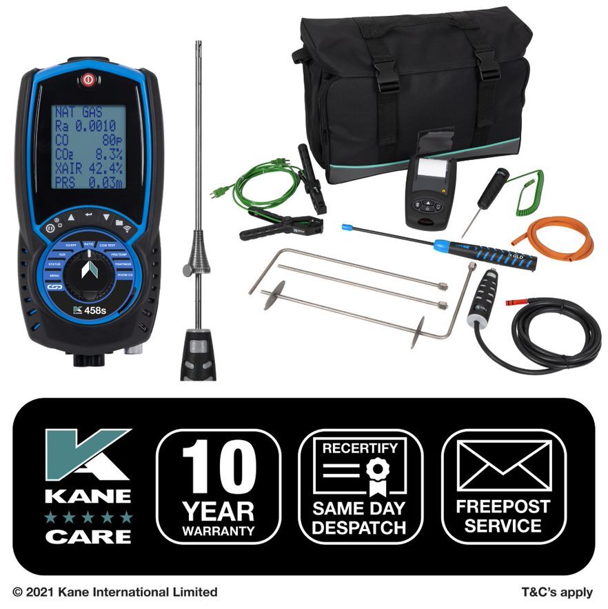 Kane 458s Infra-Red Flue Gas Analyser Kit - *TRADE IN AVAILABLE EXTRA ...