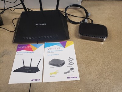 Netgear AC1750 Smart WiFi Router Model R6400 and CM400 Modem | eBay