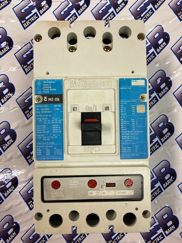 Westinghouse HKD3400F (HKD3400) Circuit Breaker 400A 600V 3P 65K ...