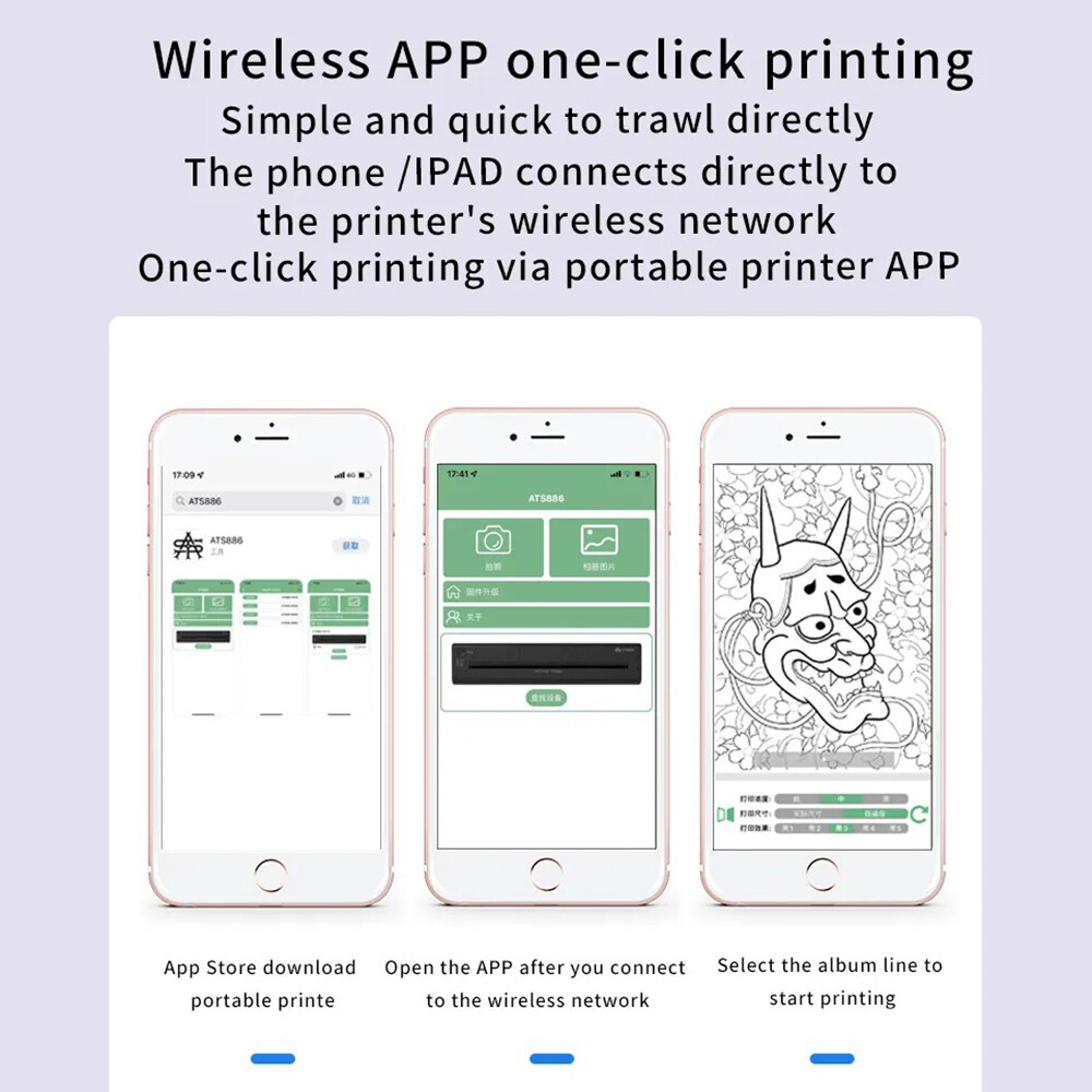 USB Portable Rechargeable Tattoo Transfer Stencil Machine Thermal ...