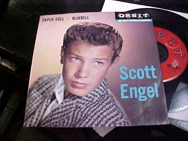 SCOTT ENGEL 45 Orbit 1950's TEEN POP Paper Doll NEAR MINT PICTURE ...