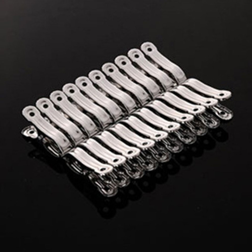 Brand New Towel Clips Clothes Peg Sliver Stainless Steel Beach Towel ...
