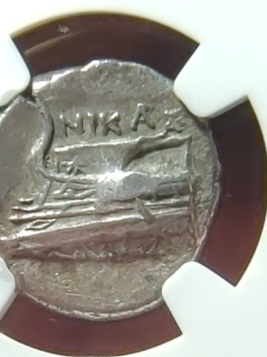 300 BC - Bithynia Cius Drachm NGC F APOLLO/ GALLEY - Ancient Silver ...