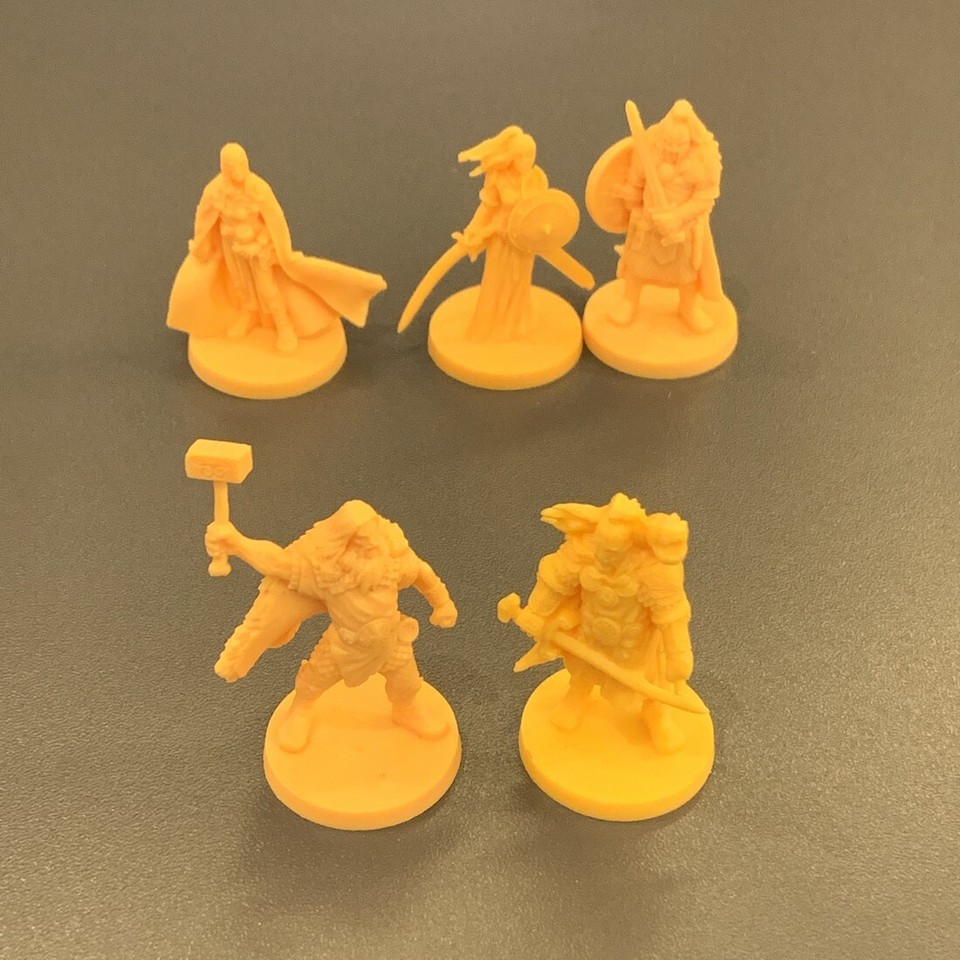 LOT 5 HEROES WARS GAME Miniature For Dungeons & Dragon D&D DD Figures ...
