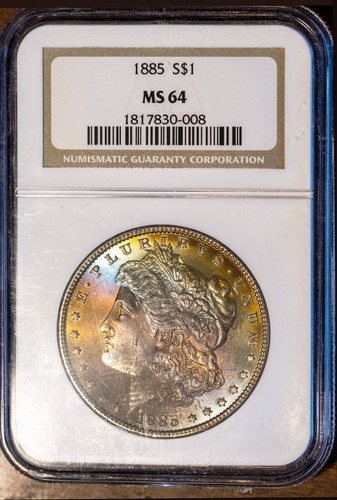 1885 $1 Silver Morgan Dollar MS 64 NGC # 1817830-008 + Bonus | eBay
