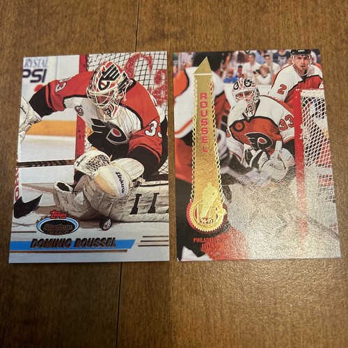 DOMINIC ROUSSEL 2 Card Pinnacle Stadium Club Lot! NM+ Free Shipping! | eBay