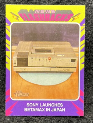 2024 Topps Heritage Flashbacks #NF-8 - Sony Betamax Launched - Insert | eBay