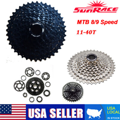 SunRace 8/9 Speed Cassette 11-40T Sprocket Cogs Mountain Bike fit ...