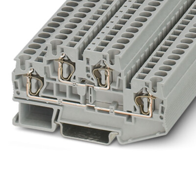 5pcs PHOENIX CONTACT , STTB 4 - Double-level spring-cage terminal block ...