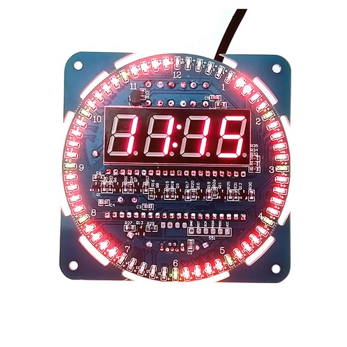 1PCS DS1302 Rotating LED Electronic Digital Clock 51 SCM Learning Board ...