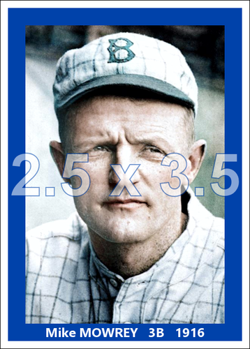 Mike Mowrey - 1916 Brooklyn Robins - choose a style - colorized print ...