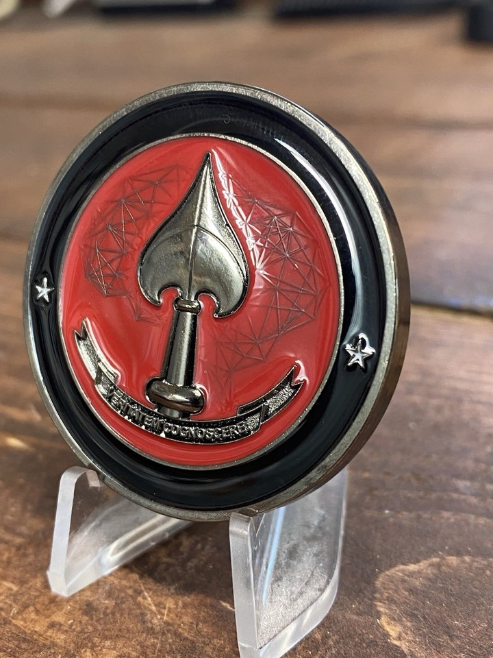 CIA CHALLENGE COIN Psychological Operations SAG HUMINT - Rare Silver ...