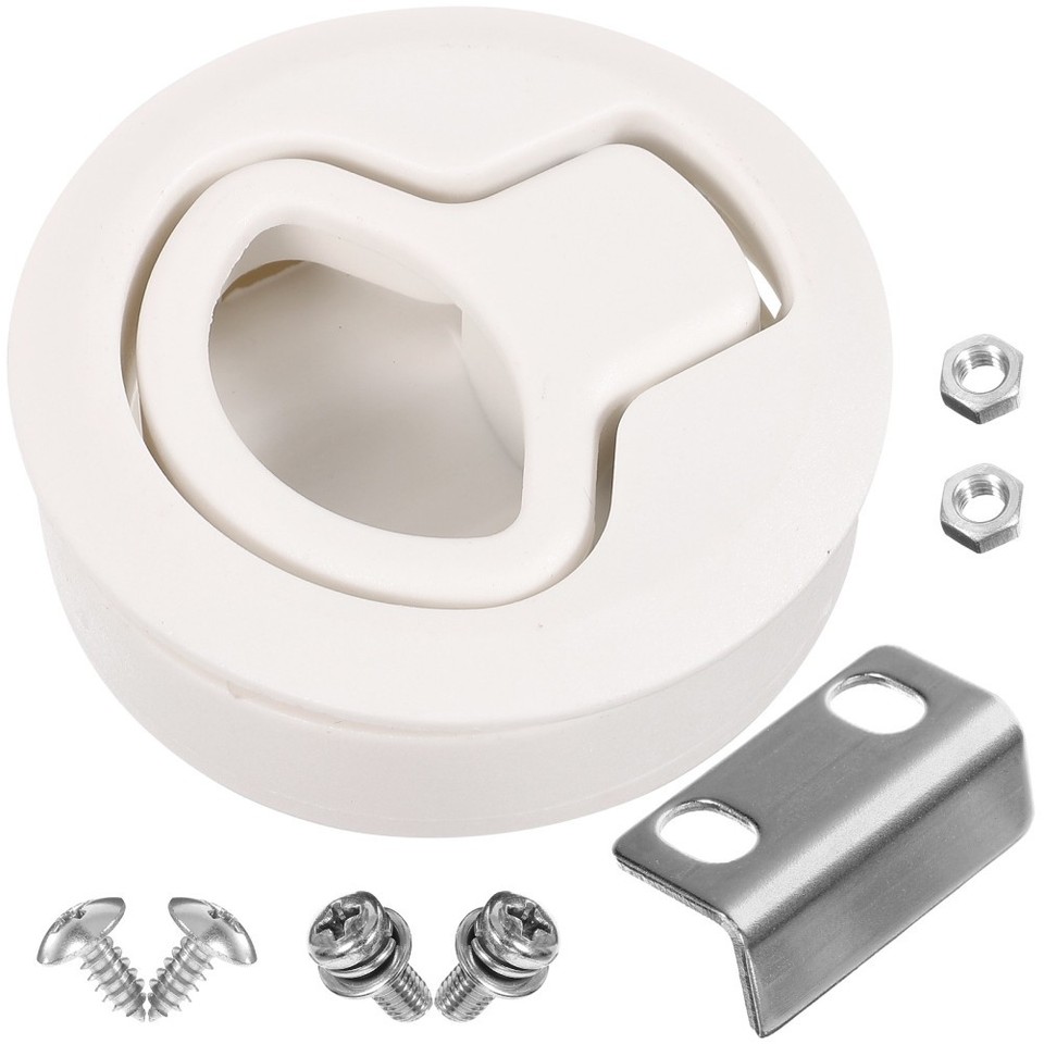 Marine Flush Pull Slam Latch Round Boat Deck Hatch Handle Cabinet Door ...