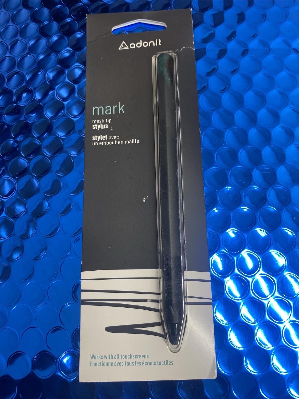 Adonit Mark Mesh Tip Stylus Black NEW NIP Sealed Works W/ Touch Screens ...