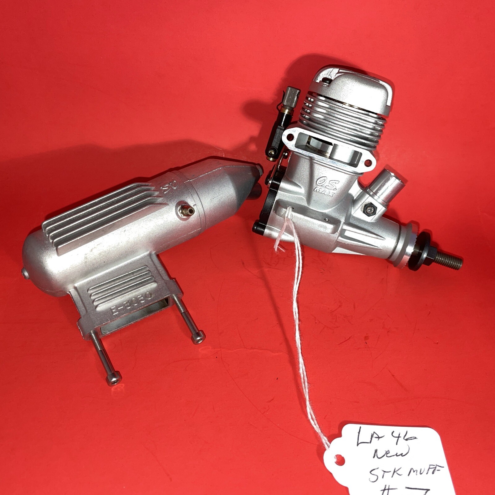 OS LA 46 C/L ENGINE COMPLETE WITH STOCK MUFFLER #7 NEW NO BOX REAR ...