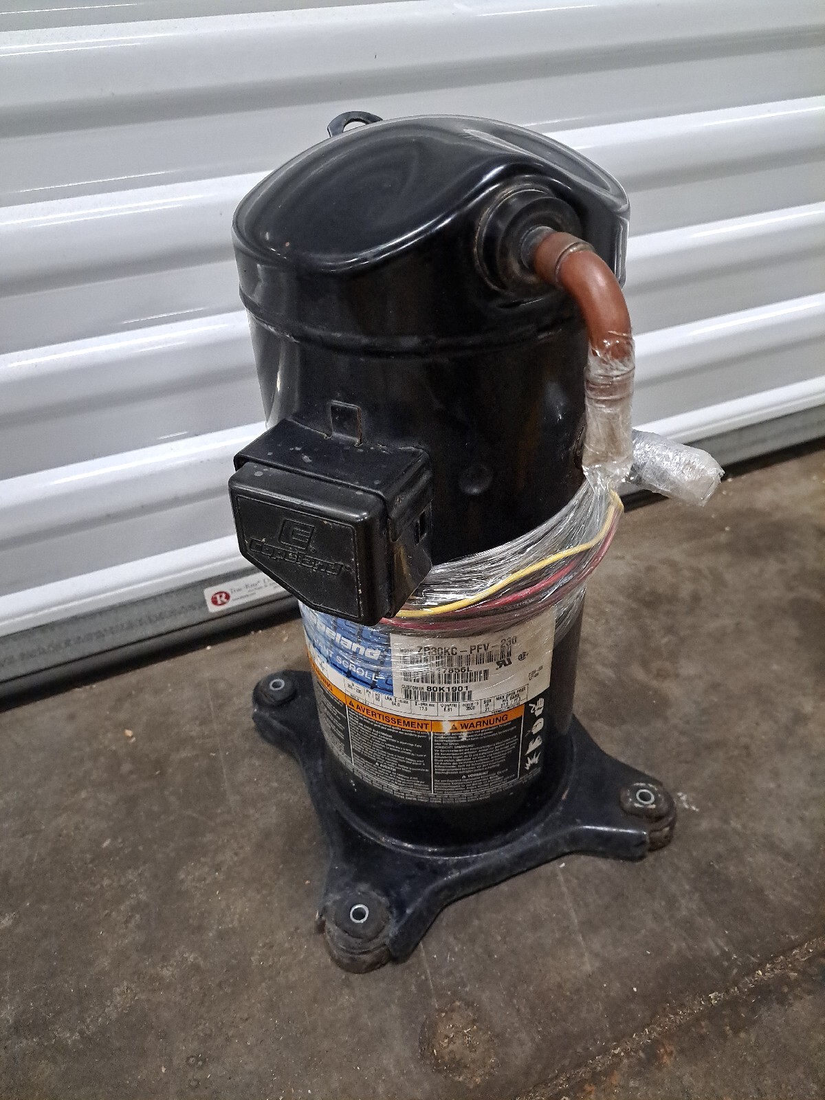 ZR30KC-PFV-230 ZR30K3E-PFV-930 Copeland 2.5 3 Ton Scroll AC Compressor ...