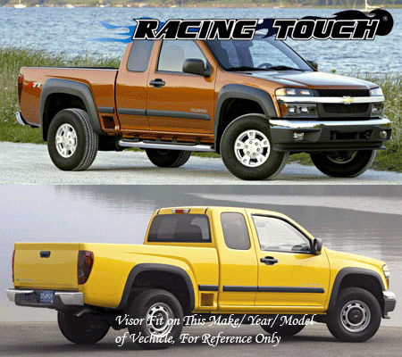 JDM Out Channel 2MM Visors Deflector & Sunroof 5pcs Chevy Colorado Ext ...