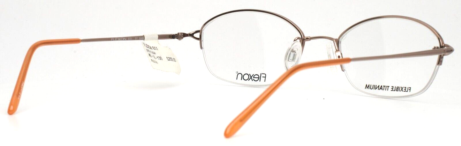 FLEXON 651 Blush Womens Oval Half Rim Eyeglasses 49-18-130 B:33 | eBay