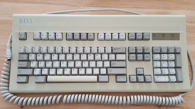 Vintage Old Logo Dell AT101 GYI3PVAT101 ALPS Salmon Mechanical Keyboard ...