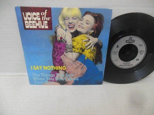 VOICE OF THE BEEHIVE nr mint 45 rpm I SAY NOTHING w/pic sleeve import ...