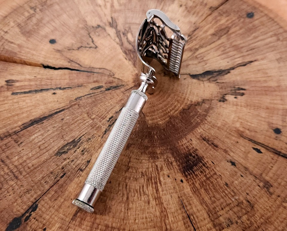 GEM Junior Bar Lather Catcher Vintage Single Edge Safety Razor | eBay