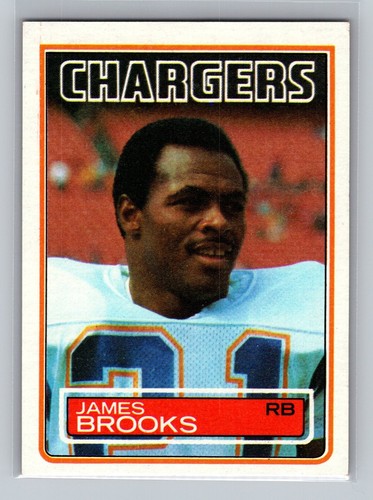1983 Topps James Brooks #372 - San Diego Chargers | eBay
