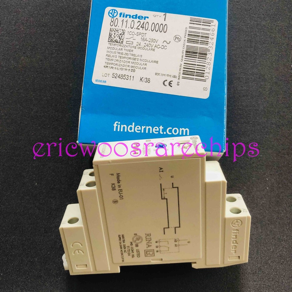 New 80.11.0.240.0000 Modular Timer Relay 16A 250VAC 24-240V AC-DC x 1pc ...