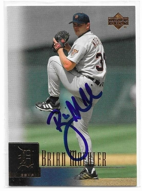 BRIAN MOEHLER Autographed Signed 2001 Upper Deck card #121 Detroit ...