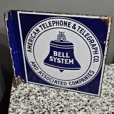12" x 11" American Telephone & Telegraph Co Bell System 2 Sided ...