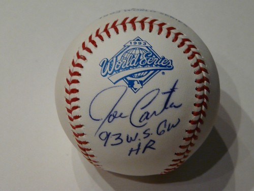 Joe Carter Toronto Blue Jays Signed 93 Baseball World Series Champs ...