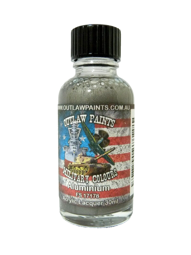 Outlaw Paints Military Aluminium FS 17178 acrylic lacquer airbrush ...