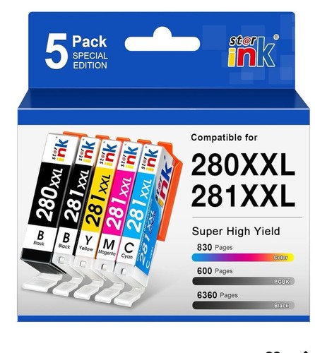 New Canon 281 Ink Cartridges Compatible Replacement for Canon Printer ...