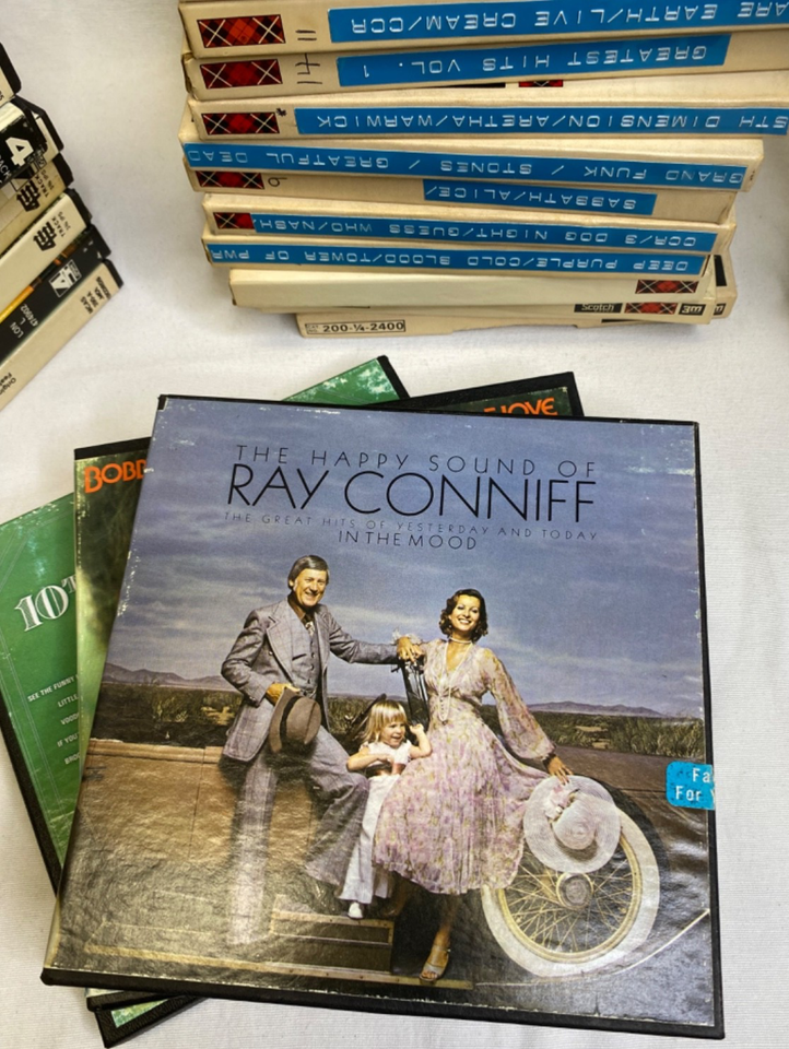 Lot of 42 REEL TO REEL TAPES 4 Track 3 3/4 IPS 7 1/2 IPS - Pop, Rock ...