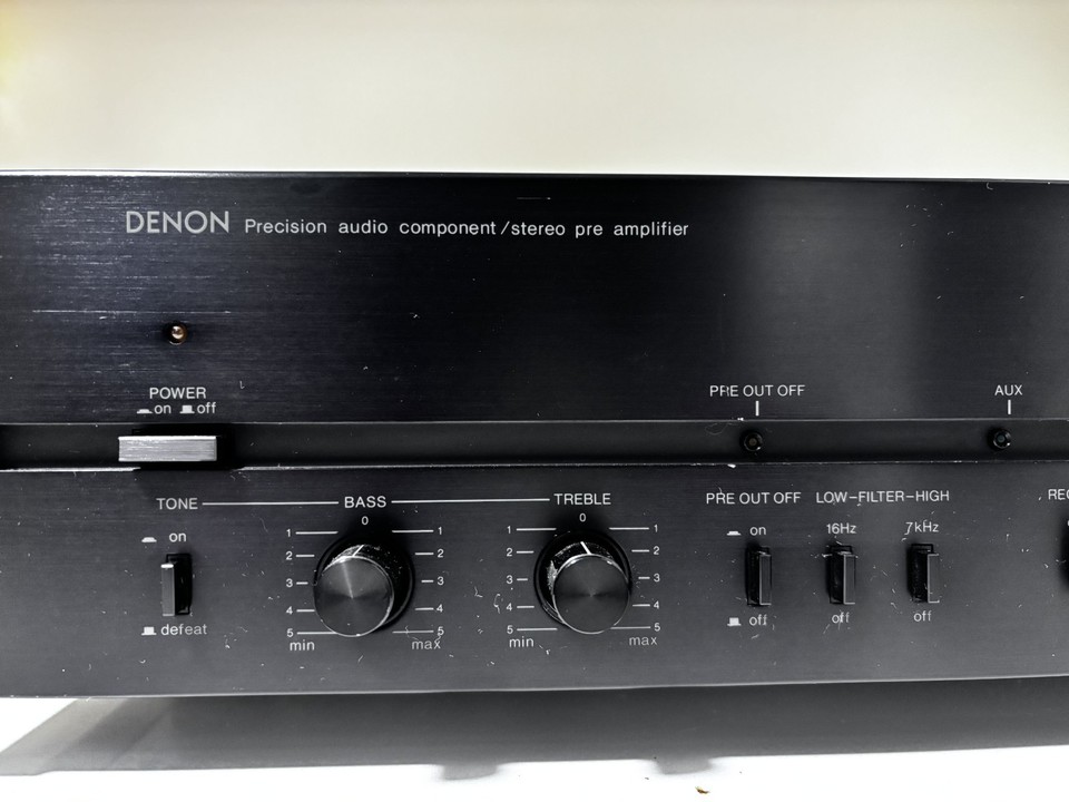 Denon Black PRA-1000 precision audio component/stereo preamplifier | eBay