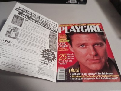 Playgirl Magazine October 1997 Pinup Magazine Greg Evigan Gay Interest ...