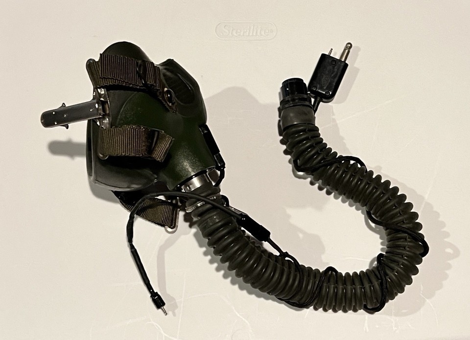 1983 AUTHENTIC GENTEX TOP GUN OXYGEN MASK MBU-14 REGULAR MBU-12 TOPGUN ...
