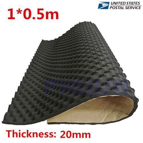 50*100cm Car Deadening Proofing Hood Sound Shield Insulation 20mm ...