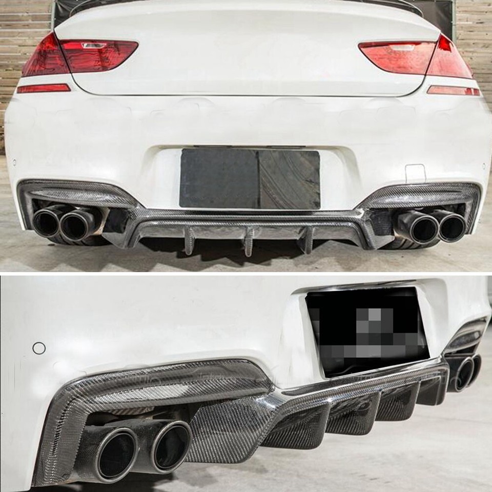 Fits BMW F06 F12 F13 650i 640i M Sport M6 REAL CARBON Rear Bumper ...
