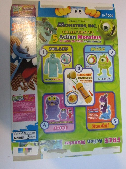 Nestle 2002 Shreddies Monsters Inc Empty Cereal Box | eBay UK